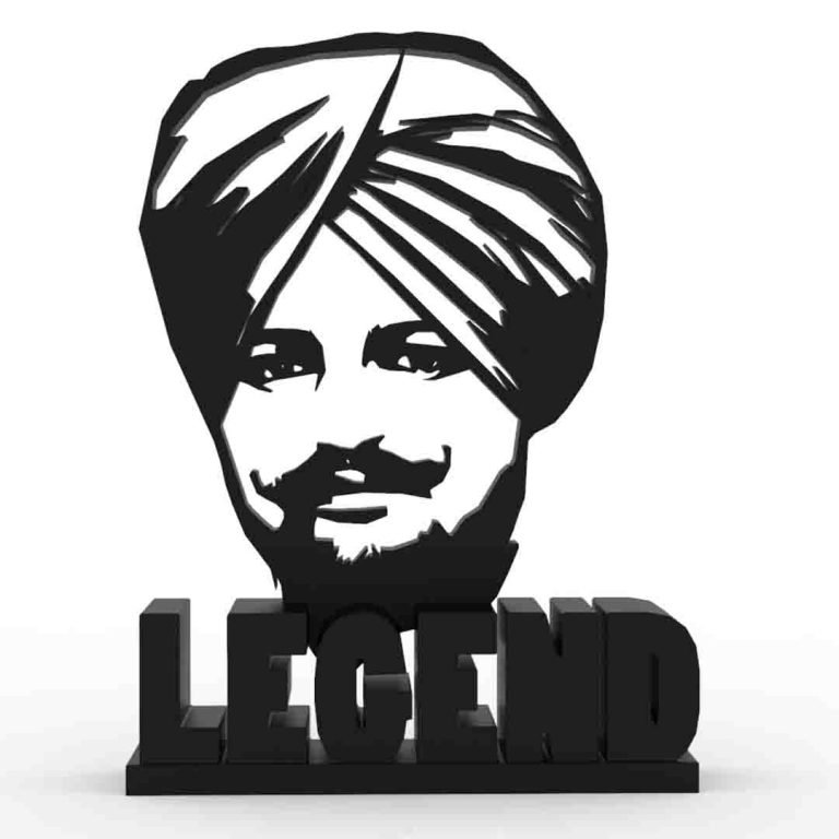 Legend Sidhu 3D Face Table Topper - My 3D Toy